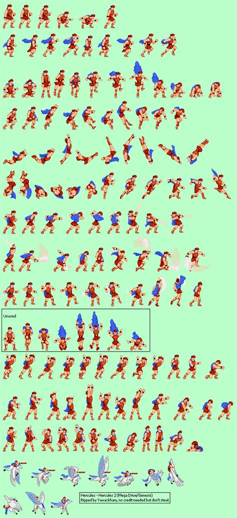 Disney Games Hercules Sprite Sheets Immagini