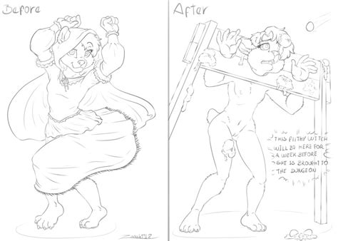 Rule 34 1girls Bear Before And After Black And White Cage Clothed