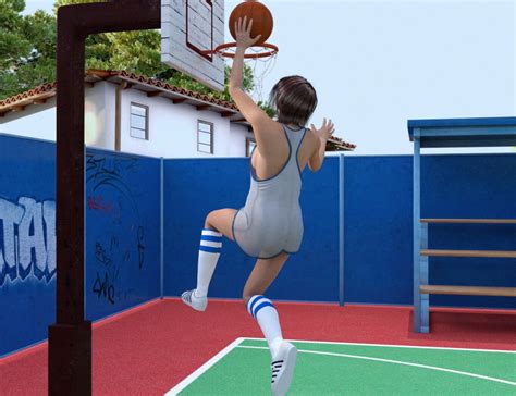 Minnie Plays Basketball D Render Digital Art By Harmony
