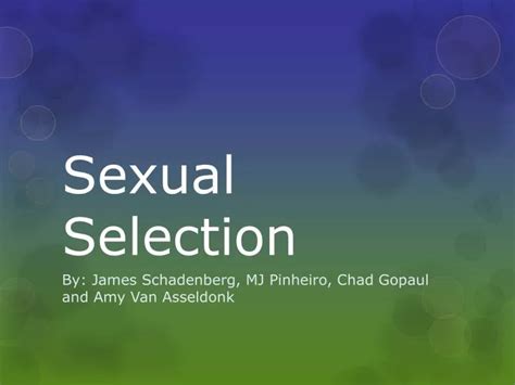 Ppt Sexual Selection Powerpoint Presentation Free Download Id 1941056