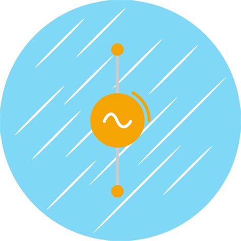 Ac Voltage Source Flat Blue Circle Icon 42737536 Vector Art At Vecteezy