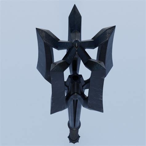 검은 메이스 3d 모델 5 Blend Fbx Obj Free3d