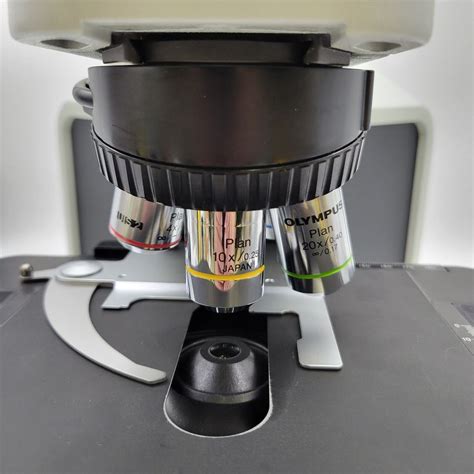Olympus Microscope Bx43 With Fixed Binocular Head And 20x Objective