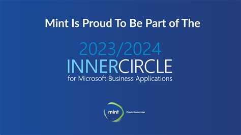 Mint Group achieves 2023-2024 Microsoft Business Applications Inner Circle award | ITWeb