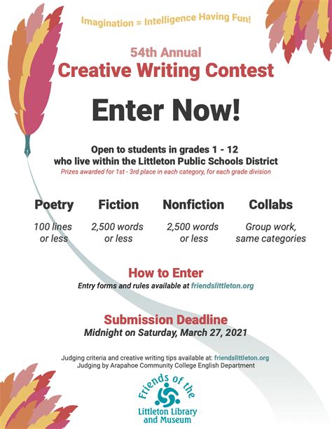 2021 Writing Competitions For Teens Weze