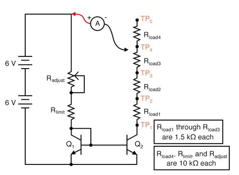 Si Lab A Simple Bjt Current Mirror Circuit Discrete Semiconductor Circuit Projects
