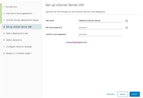 How To Install Vcenter 7 Server Appliance On Esxi Host Computingforgeeks