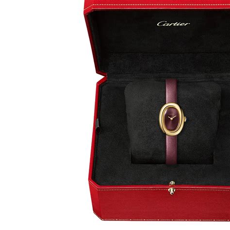 Cartier Baignoire Watch Mini Model Quartz Movement Yellow Gold Case