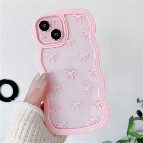Qltypri Bow Case For Iphone 13 Iphone 14 Clear Cute Ribbon Bow Phone