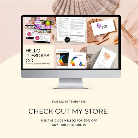 Balloon Business Pricing List A4 Balloon Menu Balloon Garland Price