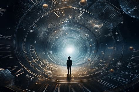Premium Photo Space Of Time Dimension Concept By Generative Ai