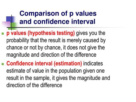 Ppt Statistical Significance Using Confidence Intervals Powerpoint Presentation Id 2735251