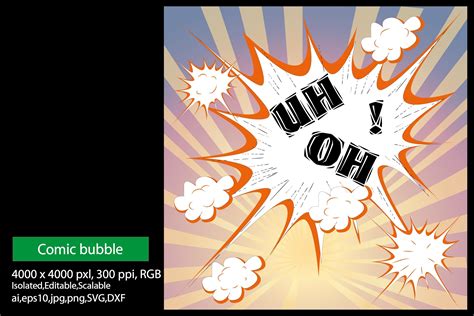Comic Bubble Vector Graphic By Karya Langit · Creative Fabrica