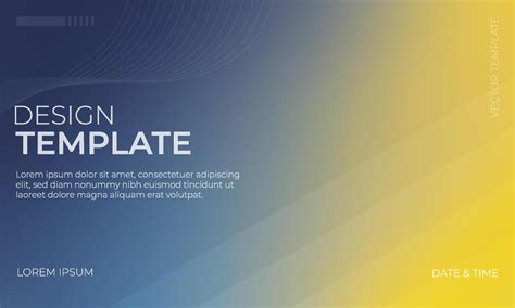 Beautiful Navy Blue And Yellow Gradient Background 42898081 Vector Art