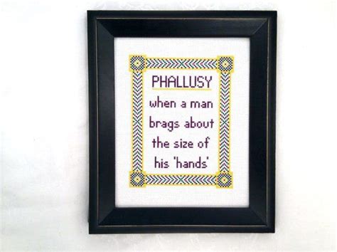 Fallacy Cross Stitch Pattern Humorous Embroidery Funny Needlepoint