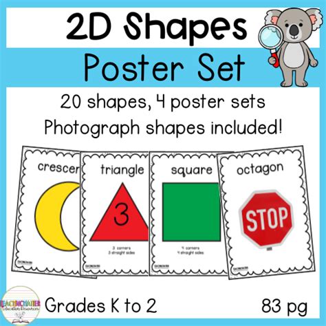 Mash 1st 2nd Class Shape Poster Printable