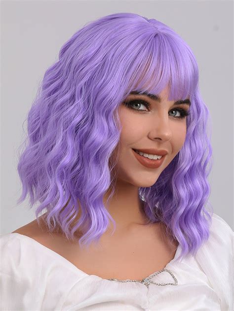 Medium Curly Synthetic Wig With Bangs Medium Curly Wigs With Bangs