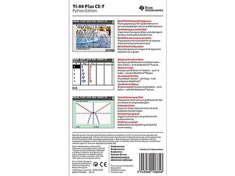 Texas Instruments Ti 84 Plus Ce T Python Edition Zwart Kopen Mediamarkt