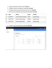 Ujian Golang Intermediate 1 Doc 1 Apa Yang Dimaksud Dengan Crud 10 Poin 2 Sebutkan