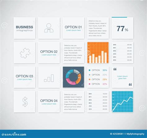 Modern Modern Infographic Vector Template With Statistics Graphs And