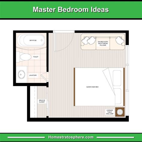 Floor Plan Master Bedroom Ideas With Walk In Closet And Bathroom