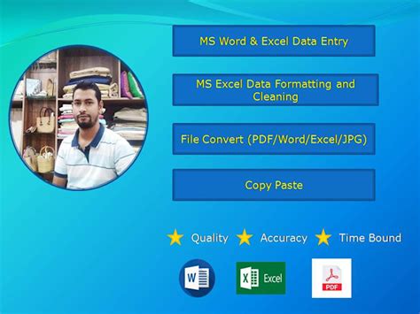 data entry data formatting and cleaning ms excel ms word by