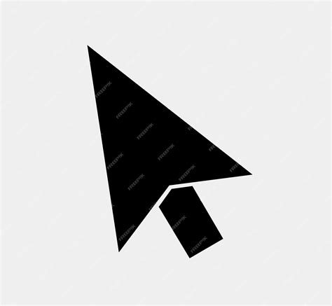 Premium Vector Flat Cursor Icon Mouse Pointer Illustration Computer Web Element