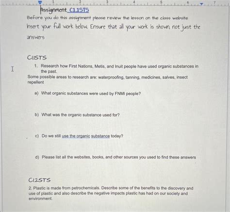 Solved Assignment C11sts Before You Do This Assignment