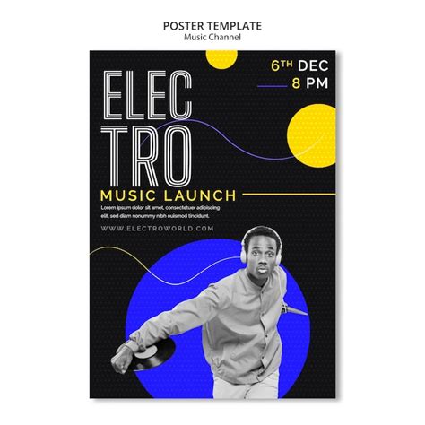 음악 채널 포스터 템플릿 무료 Psd 파일