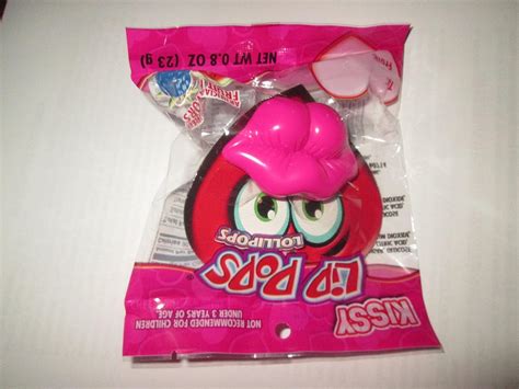 Kissy Lip Pops Raspberry Lollipops 8 Oz Pacifier Type