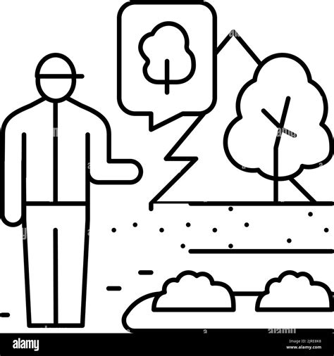 Landscaping Garden Line Icon Vector Illustration Stock Vector Image And Art Alamy