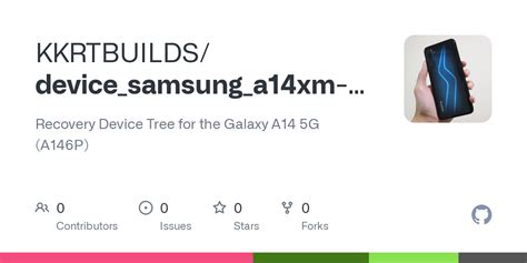 github kkrtbuilds device samsung a14xm twrp recovery device tree for