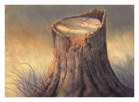 Artist Technique Depicting Tree Bark DONALD TOWNS ART
