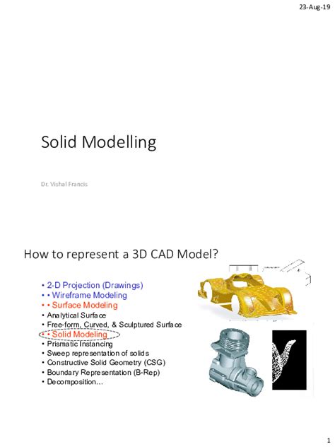 pdf solid modelling how to represent a 3d cad model solid