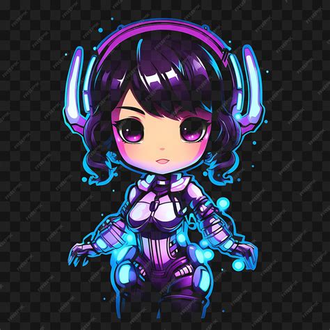 Premium Psd Tshirt Design Of Kawaii Chibi Girl With Pixie Cut Hair