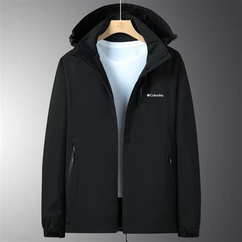 Куртка Женский Мужской Columbia Пряжки черный круглый Терилен размер