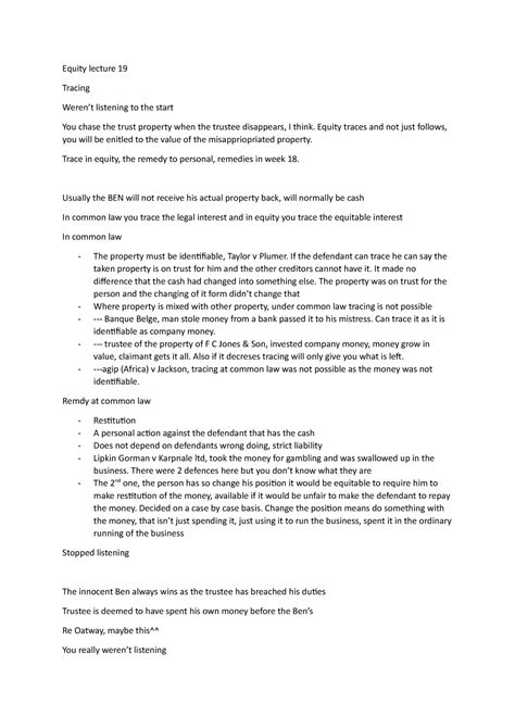 equity lecture 19 tracing equity lecture 19 tracing weren t