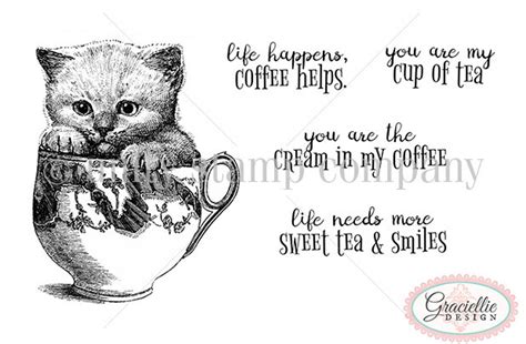 Sweet Tea Kitty Unity Stamp Company