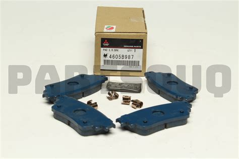 4605B987 Genuine Mitsubishi PAD SET,RR BRAKE | eBay