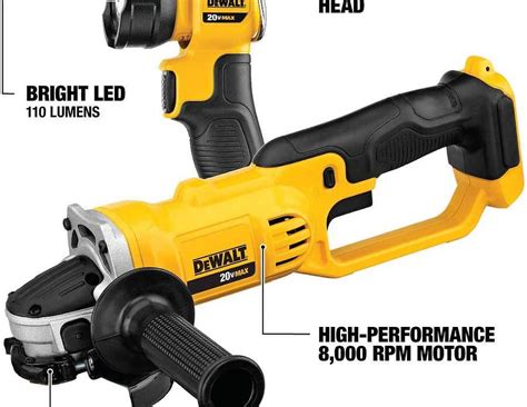 Dewalt Dck521d2 Cordless 20v Max Compact 5 Tool Combo Kit
