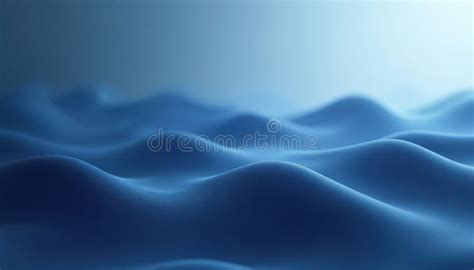 Abstract Blue Wave Background With Soft Curves Gradients Modern Flowing Water Design Stock