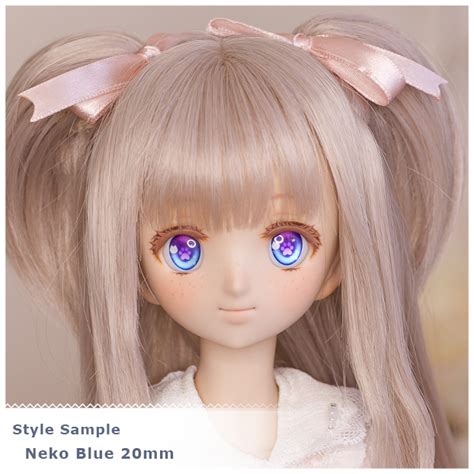 20mm Neko Blue B Urethane Eyes Jadepixel Doll Lab