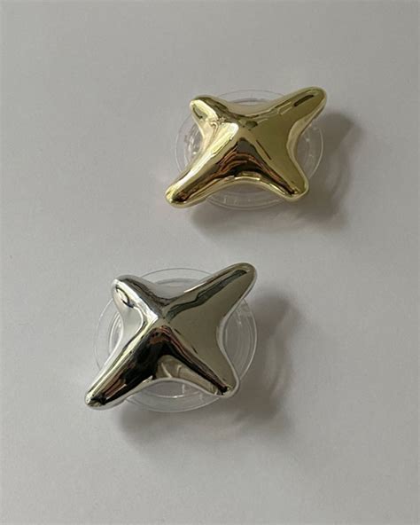 반짝반짝 볼드별스마트폰톡스마트폰스마트톡별메탈실버우정템커플템무료배송핸드메이드데일리선물생일선물프니엘프니엘1004