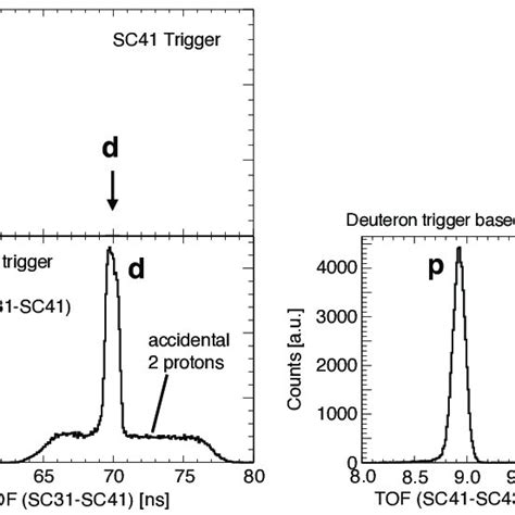 Left Tof Spectra Between Sc31 And Sc41 Obtained With The Sc41 Trigger Download Scientific
