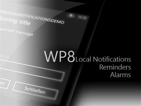 wp8 local notifications 기능 통합 unity asset store