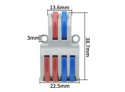 Lever Wire Quick Connection Small Wire Connector Push In Terminal Block Terminals And Terminal