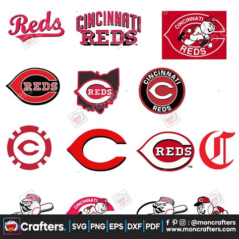 Cincinnati Reds Logo Bundle File Svg Instant Download Instant Download