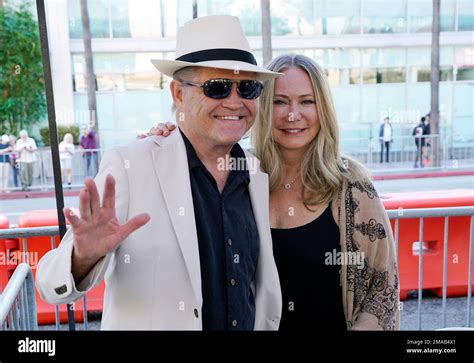 Micky Dolenz And His Wife Donna Quinter Pose Together Before A
