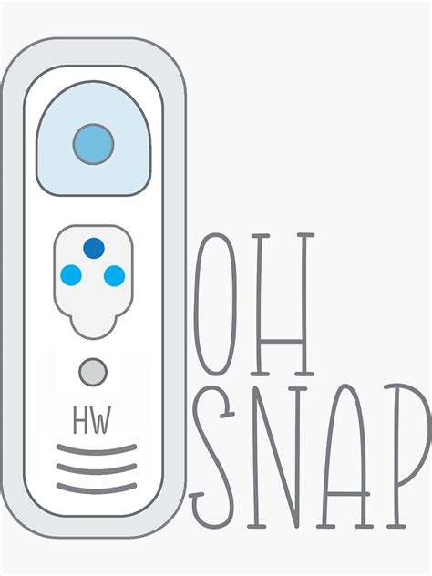 Oh Snap Heartworm Test Sticker For Sale By Katherine Adwell Redbubble