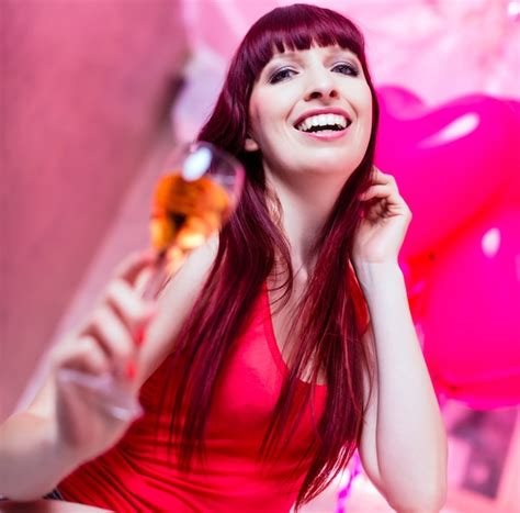 Premium Photo Woman Partying In Night Club